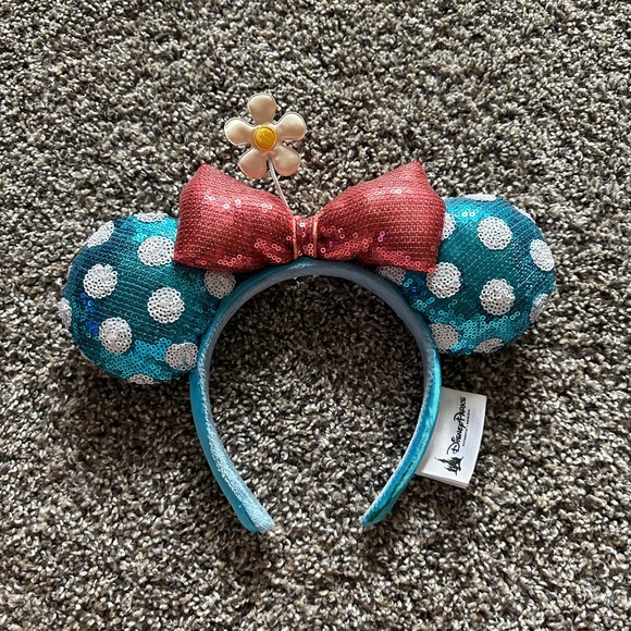 Disney | Accessories | Blue Polka Dot Minnie Ears | Poshmark
